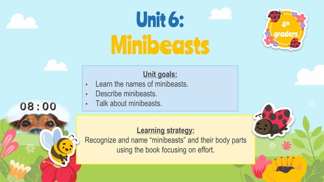 Minibeasts.ppt para todos los niños del mundo | PPT