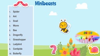 Minibeasts.ppt para todos los niños del mundo | PPTX | Beekeeping ...