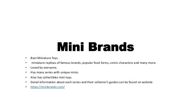 Mini brands | PPT