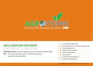 Agricultural Equipments By India Agrovision Implements Pvt. Ltd. | PPT