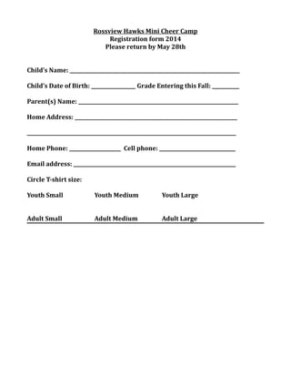 Mini camp flyer 2014[1] | DOC