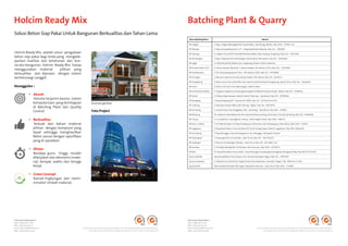 Mini catalog holcim | PDF