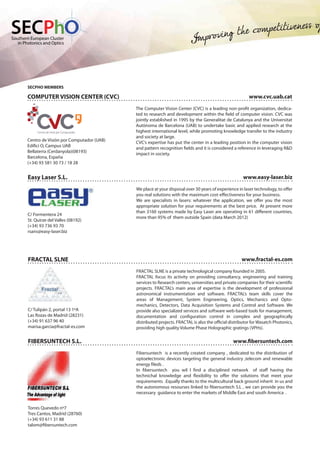 SECPhO mini catalog | PDF