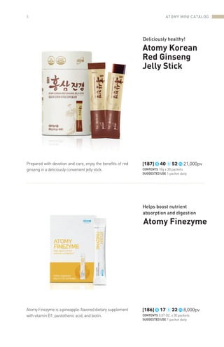 Atomy Products Mini Catalogue | PDF
