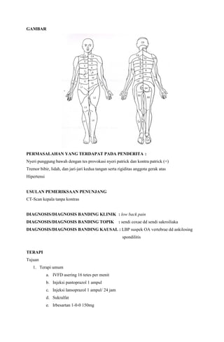 NEUROLOGI - anamnesis dan pemeriksaan low back pain dengan parkinson ...