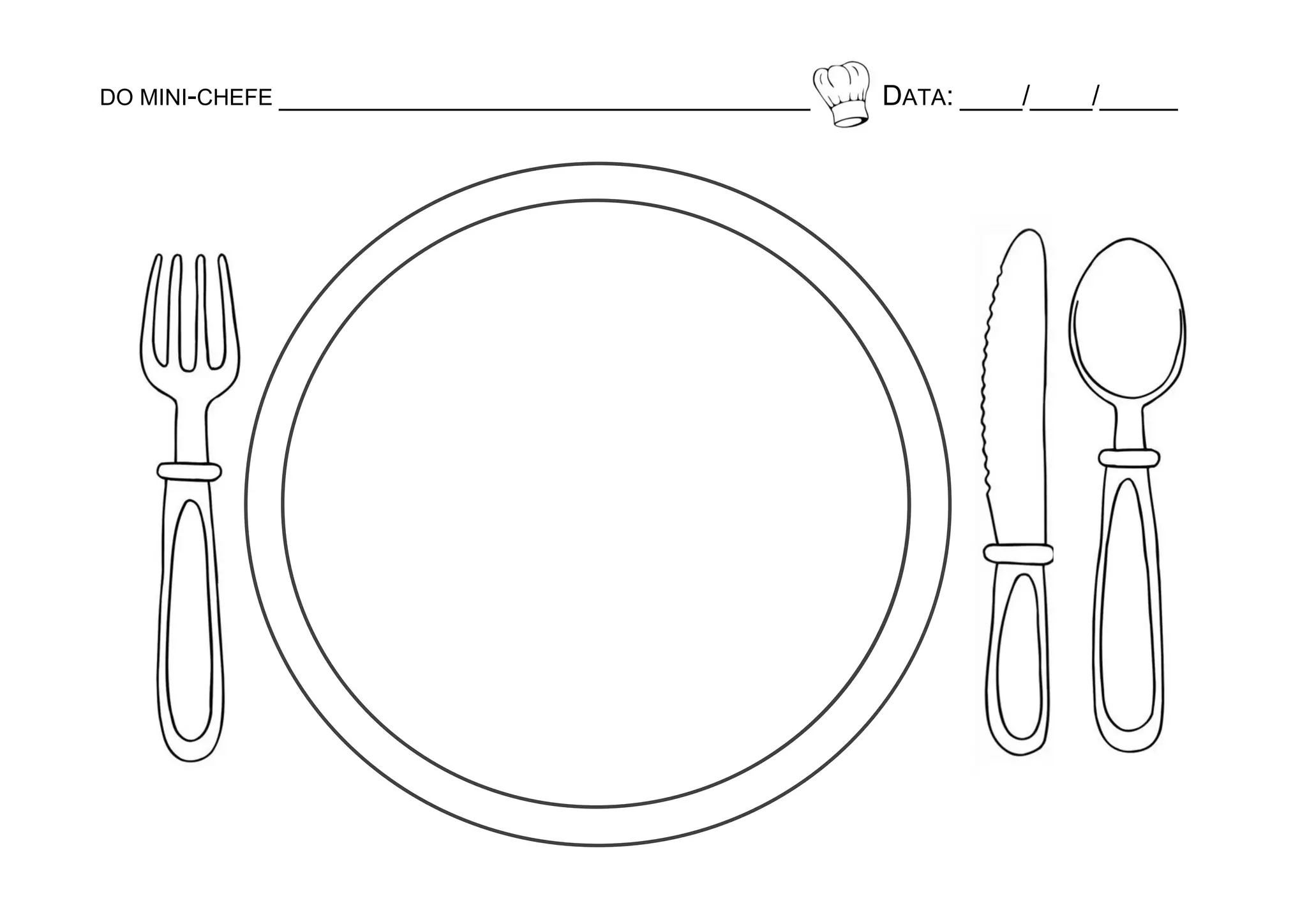 Prato do Mini-chefe | PPT