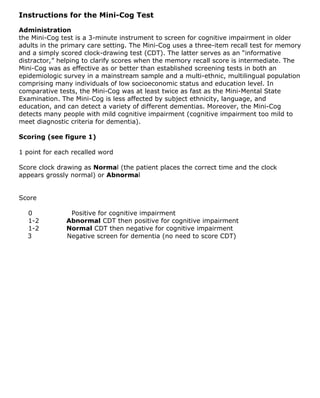 Mini Cog[1] | PDF