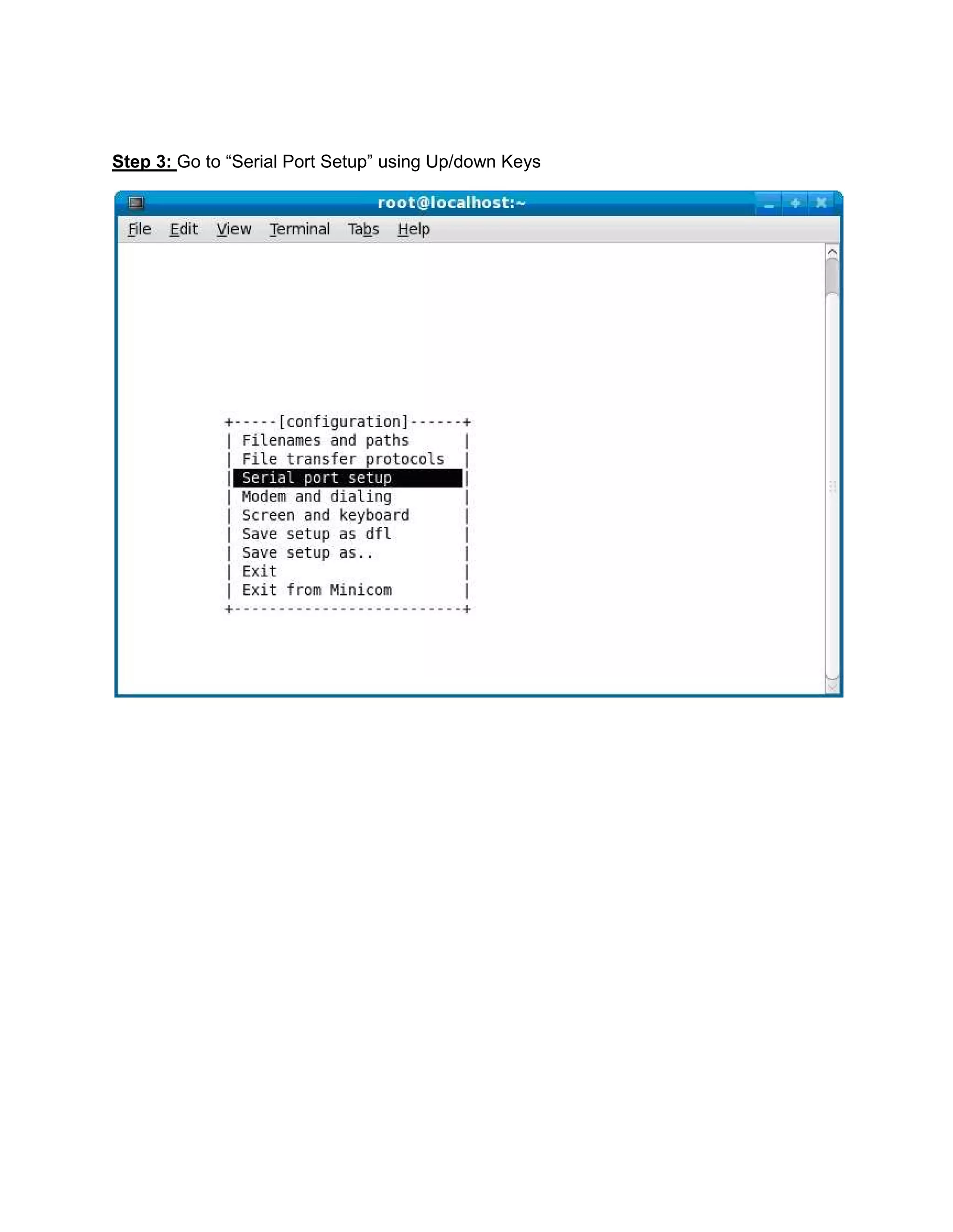 Minicom linux hyperterminal | PDF