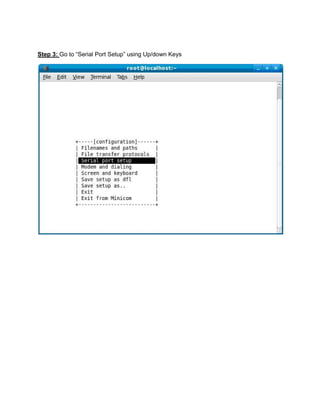 Minicom linux hyperterminal | PDF