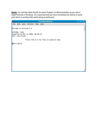 Minicom linux hyperterminal | PDF