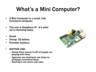 Mini Computers | PPTX