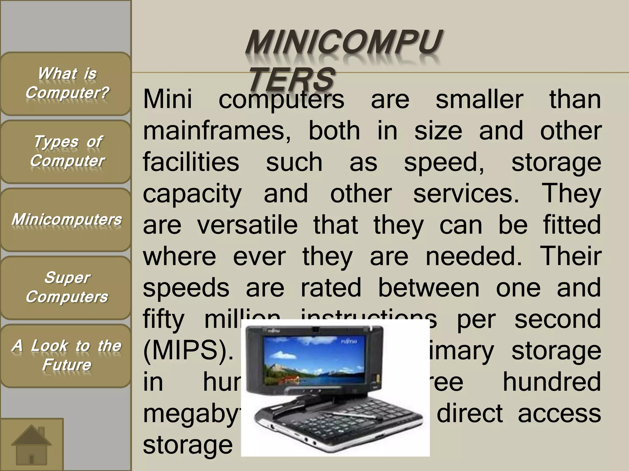Minicomputers | PPTX