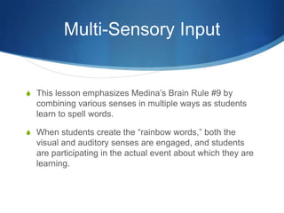 Multisensory Spelling | PPTX