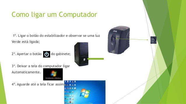 Manuseando um computador