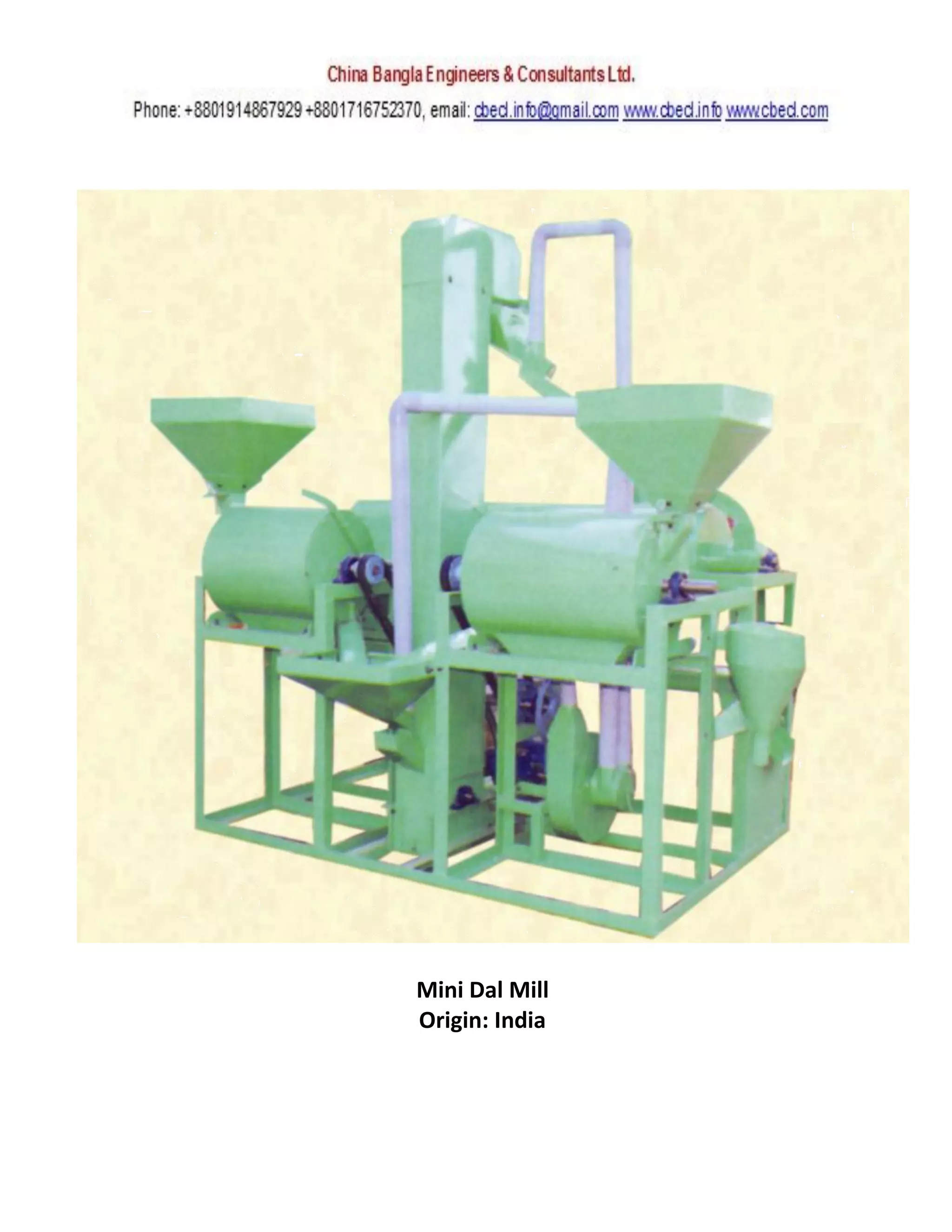 Mini dal mill Price list | PDF