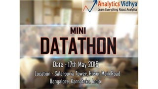 Mini datathon - Bengaluru | PPT