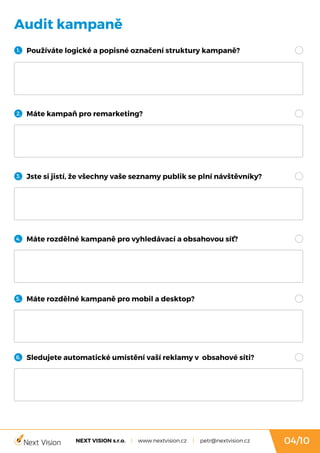PPC audit - checklist | PDF