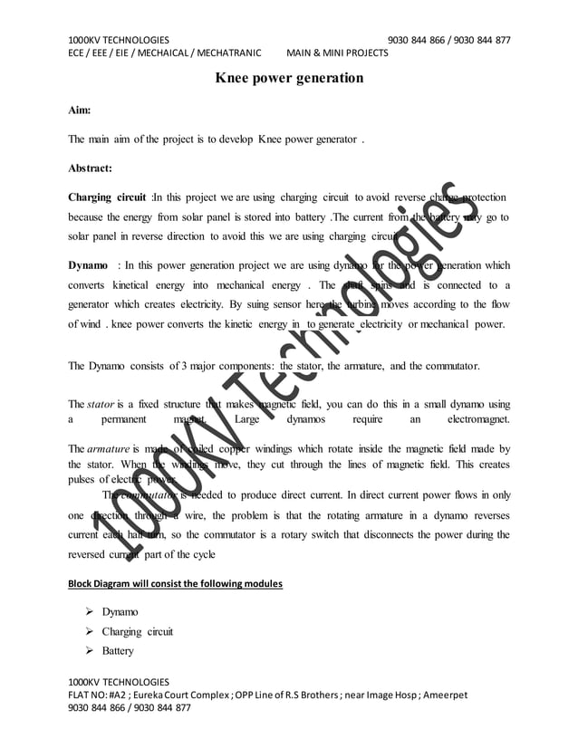 Mini ee 2 wearable device generates electricity from walking knee ...