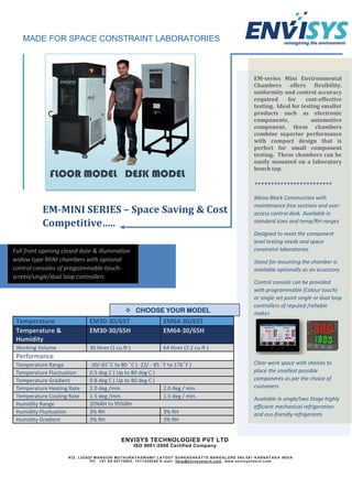 Mini Environmental Chambers | PDF