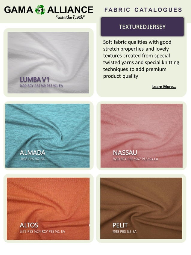 GAMA ALLIANCE Mini fabric catalogue | PDF