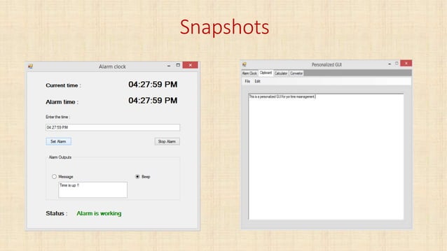 Personalized Gui Using C Ppt