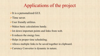 personalized GUI using C# | PPTX
