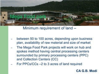 Mini food parks_scheme | PDF