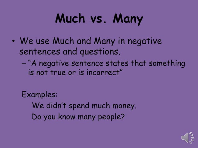 Mini grammar lesson much/many vs few/little | PPTX