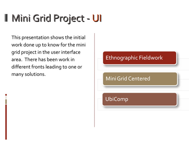 MiniGrid Project - UI | PPT | Desktop Publishing | Computer Software ...