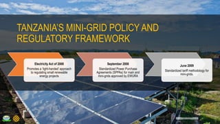 Mini-grids for Energy Access in Sub-Saharan Africa | PPTX