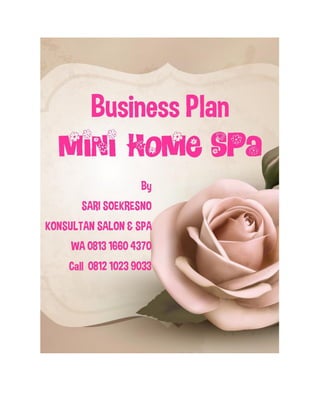 Mini home spa business planning | PDF