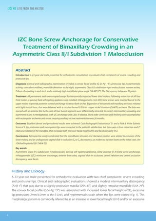 IZC Bone Screw Anchorage for Conservative Treatment of Bimaxillary ...