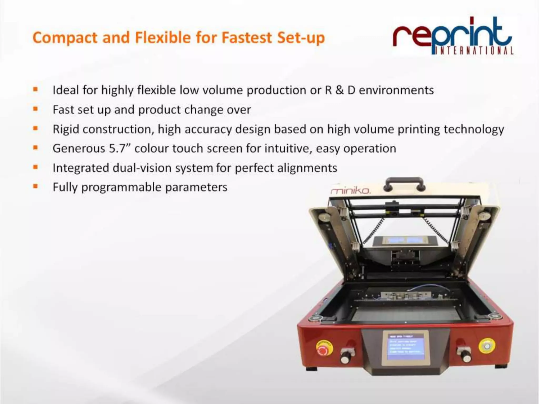 Reprint Miniko Benchtop Semi Automatic Screen Printer | PPTX
