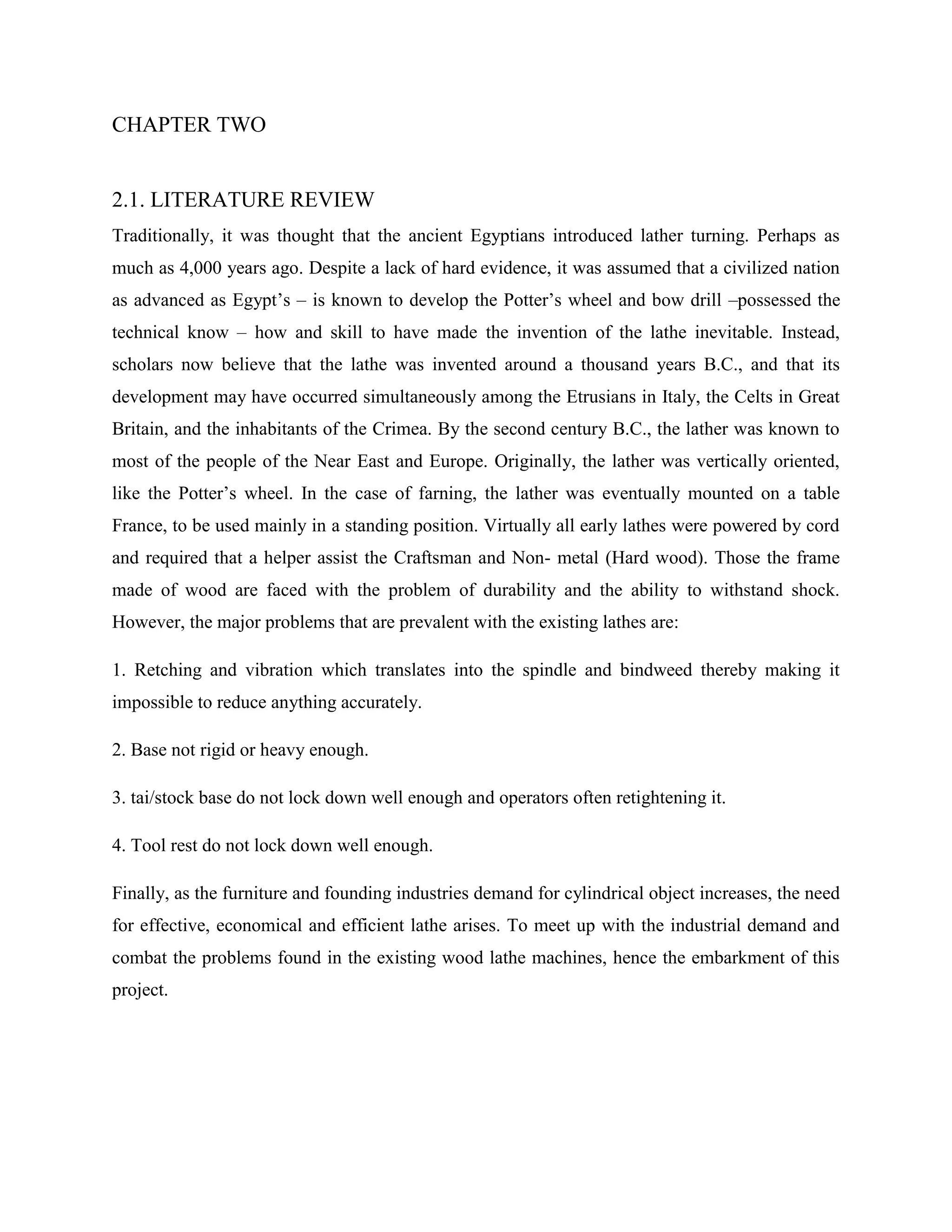 Mini lathe machine project | PDF