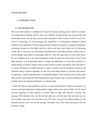 Mini lathe machine project | PDF