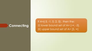 Supremum and Infimum of a set at HSC Level.PPTX