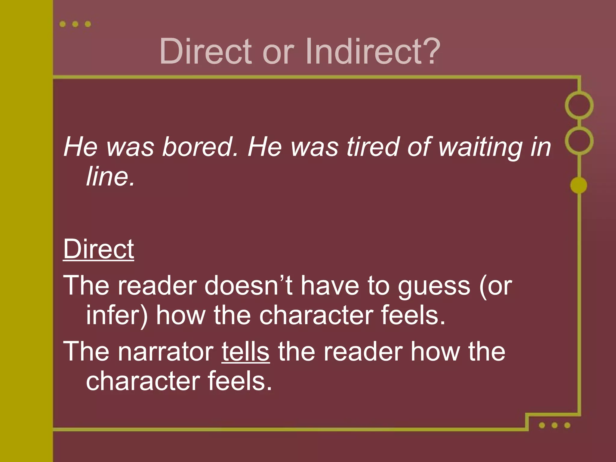 Mini lesson characterization | PPT | Fiction | Books and Literature