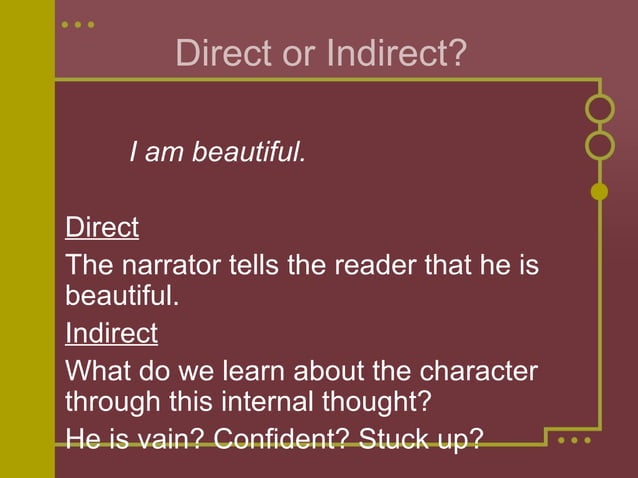 Mini lesson characterization