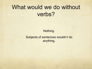 Mini lesson verbs | PPT