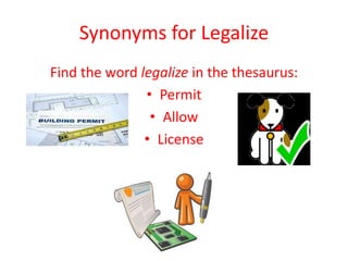 Mini lesson1 using a thesaurus | PPT