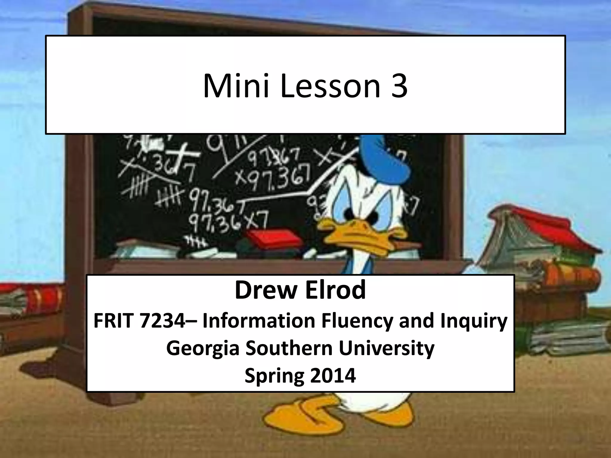 Mini lesson 3 | PPT