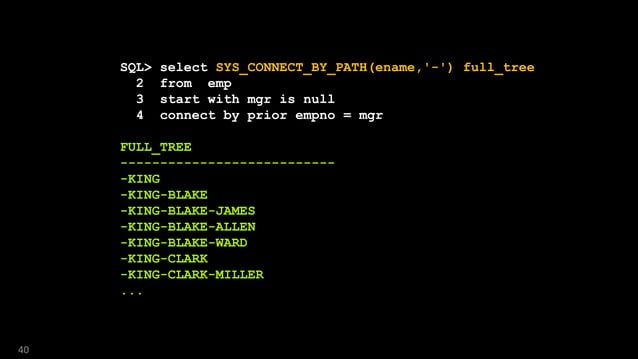 Using Sql To Process Hierarchies Ppt