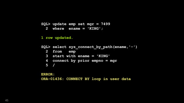 Using Sql To Process Hierarchies Ppt