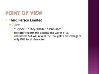 Mini lesson point of view | PPT