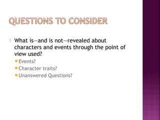 Mini lesson point of view | PPT