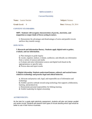 Mini lessons-Lauren S. | DOC