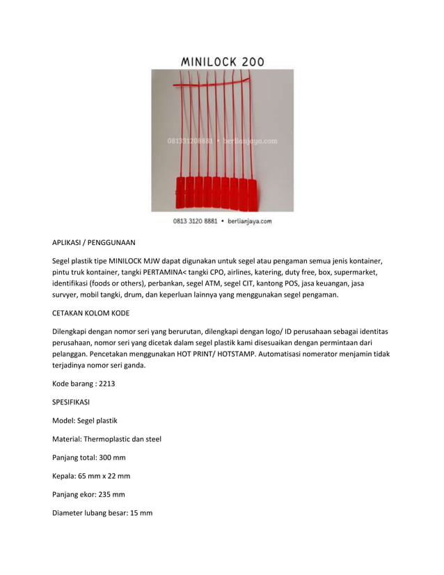Minilock 200.docx