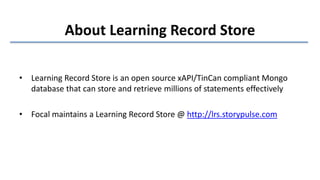 Transfer of Information: Learning Record Store | PPTX