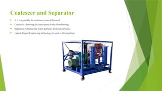 Types of Oil, lubrication and filtration systems | PPTX