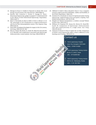 Minimal Access Robotic Surgery at World Laparoscopy Hospital | PDF